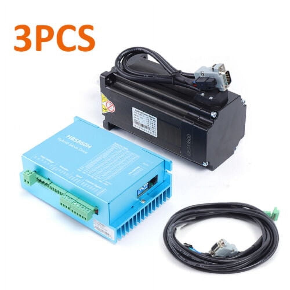 3 Axis 12Nm Nema 34 Closed Loop Stepper Motor Servo Driver CNC Kit 3m Motor Line - Walmart.com