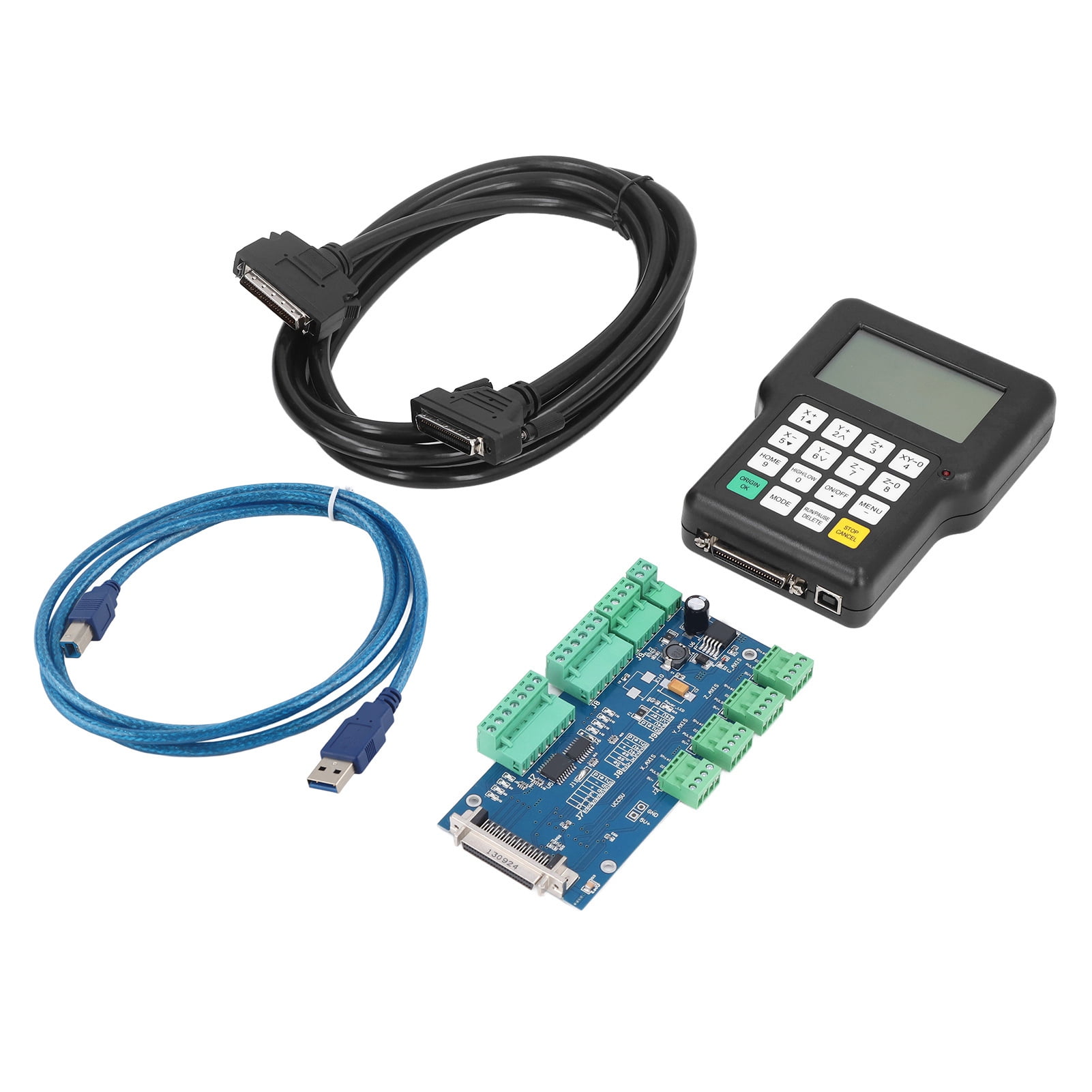 3-Axis CNC Engraving Machine Controller with DSP Remote Hand Control, Supports High ...