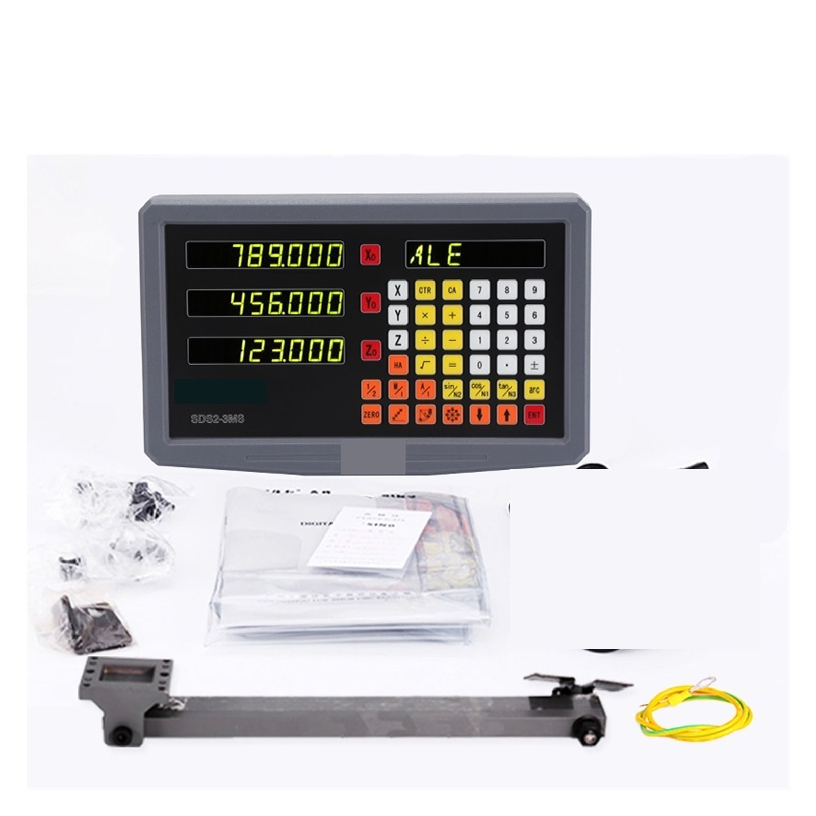 3 Axis Digital Readout Display Set DRO SDS3MS With 3PCS Glass Linear ...