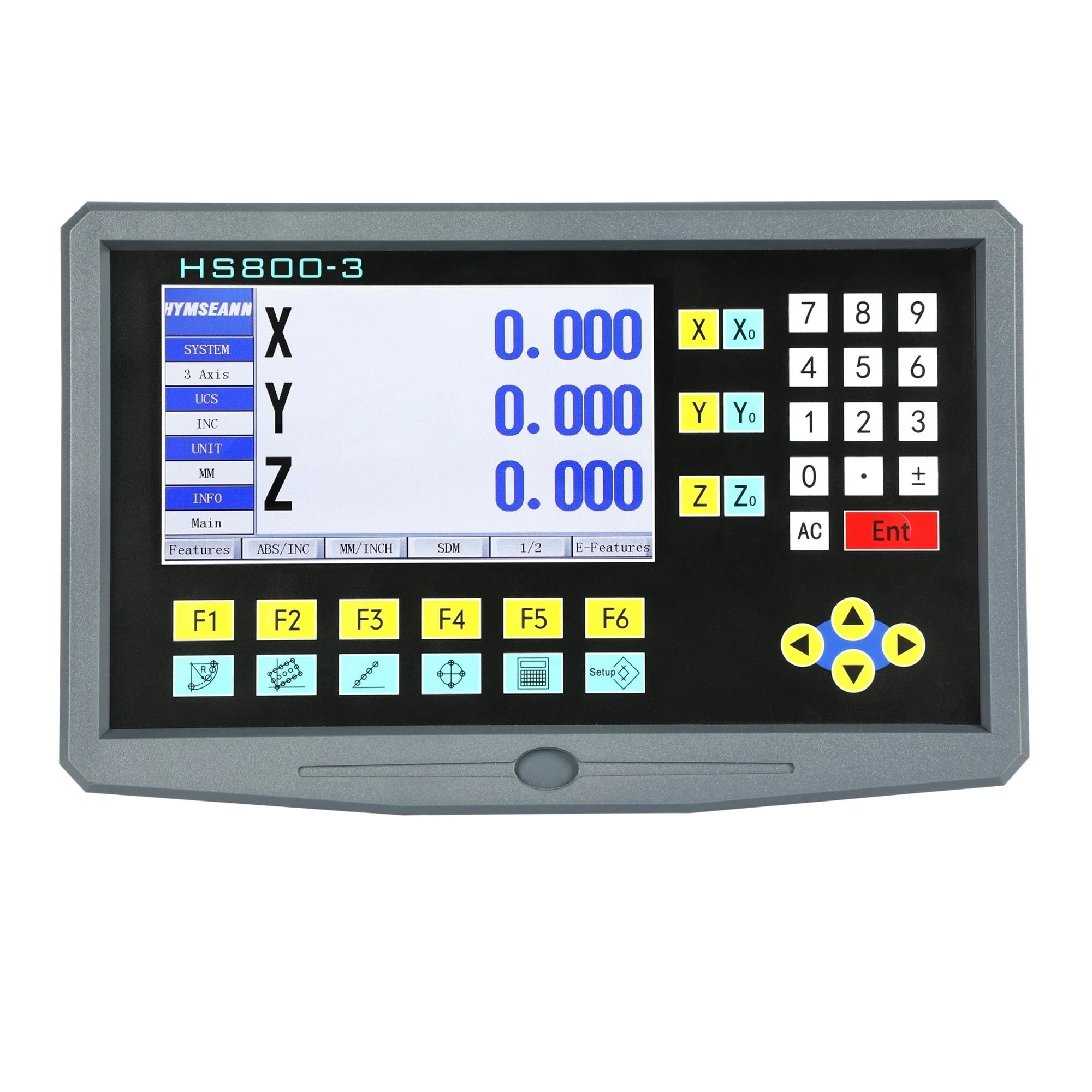 3 Axis LCD Dro Set Digital Readout System Display and 3PCS 5U Linear Scale Optical Ruler Line 50 ...