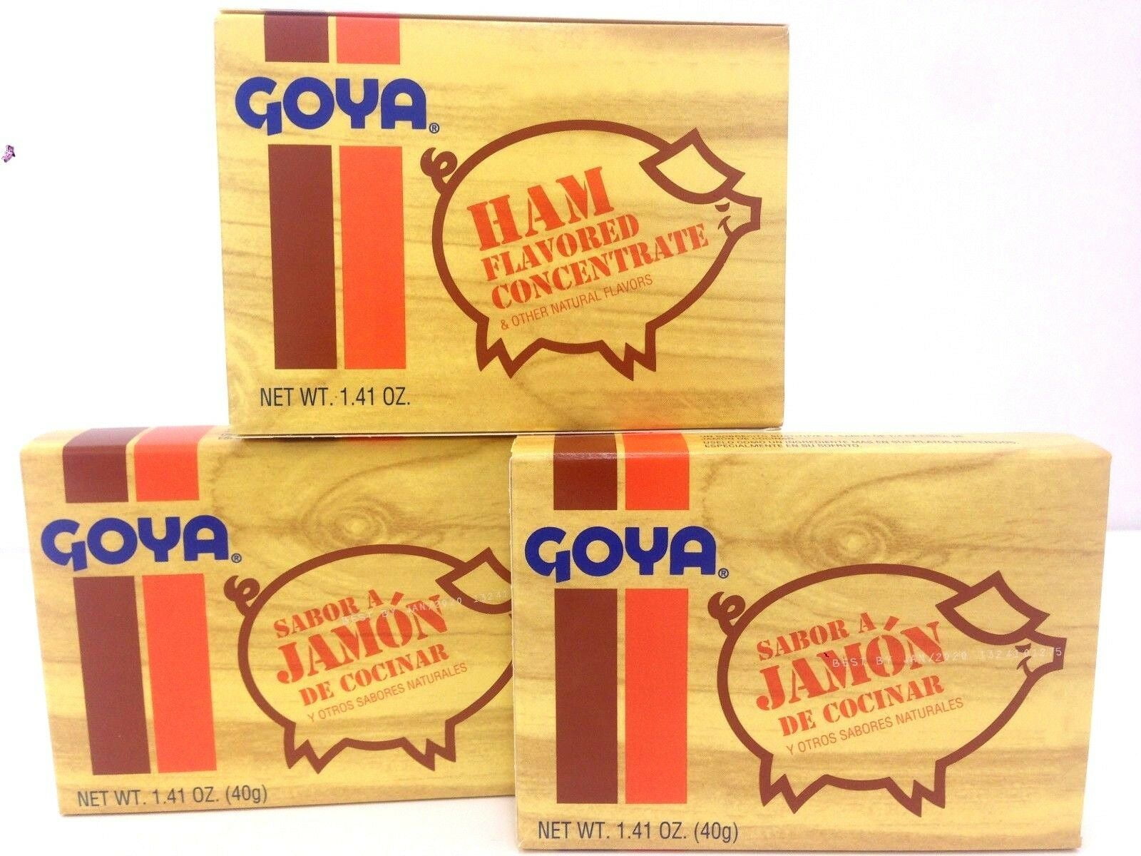 Goya Ham Flavor Concentrate Seasoning Powder, Cooking Packets, 1.41 oz ...