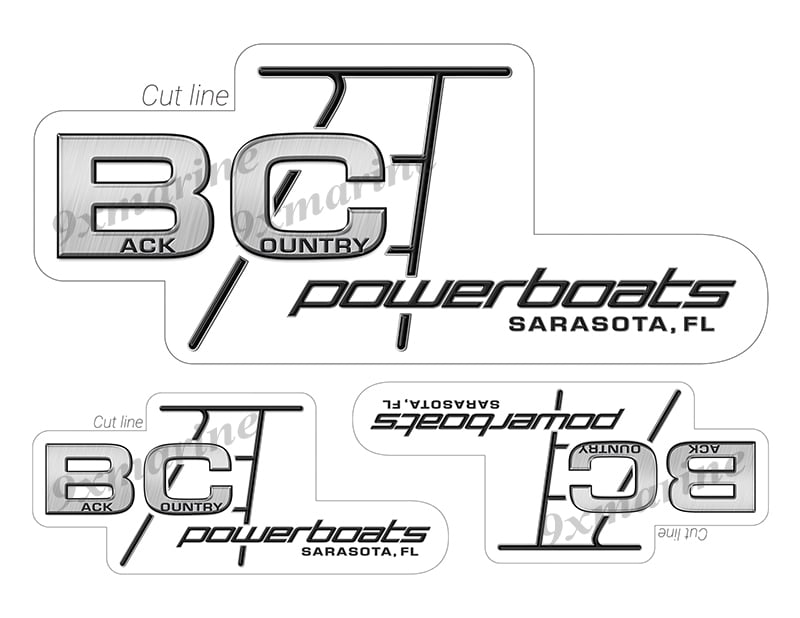 3 Back Country Boat Stickers "3D Vinyl Replica" of original - Walmart.com