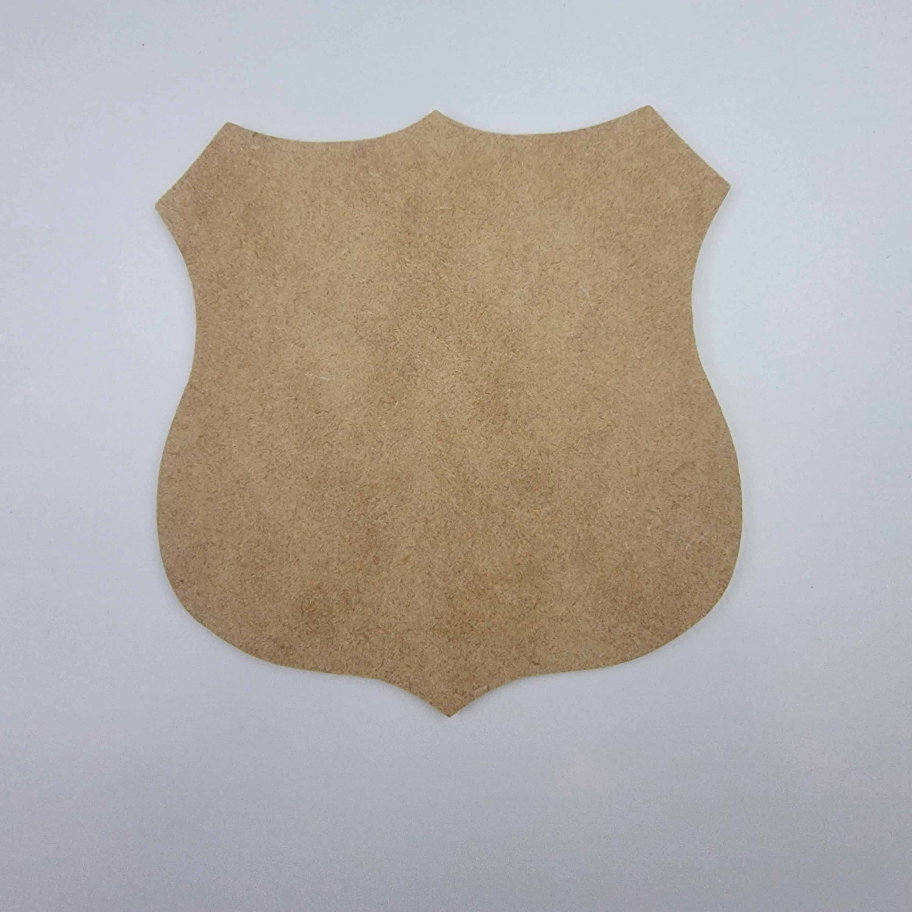 3" Badge, Unfinished MDF Art Shape by Wooden Craft Cutouts - Walmart.com