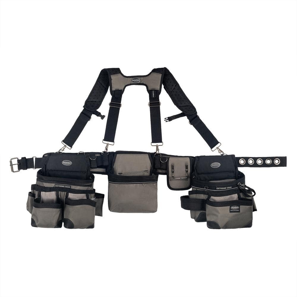 3-Bag Mullet Buster Adjustable Tool Belt Tool Storage Suspension Rig ...