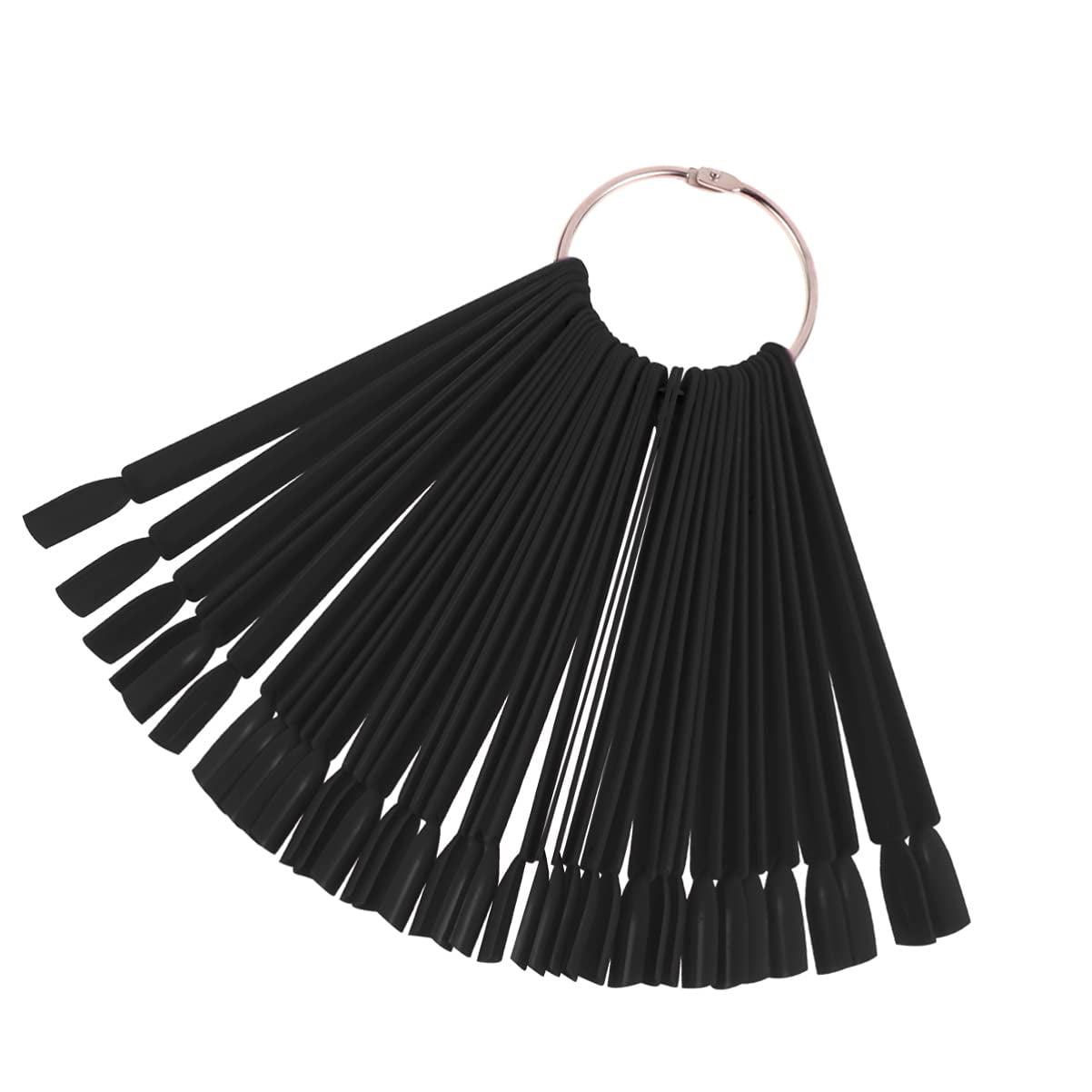 3 Bags 150Pcs Nail Swatch Sticks Fan- shaped False Nail Polish Board ...