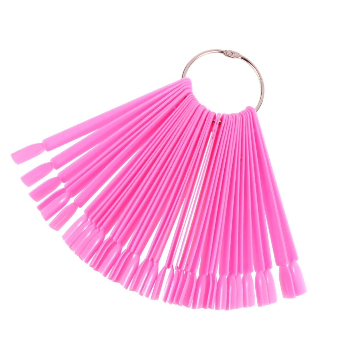 3 Bags 150Pcs Nail Swatch Sticks Fan- shaped False Nail Polish Board ...