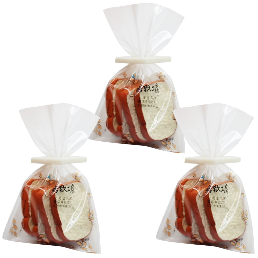 3 Bags Mini Toast Models Doll Food Toy Dollhouse Breakfast Accessories ...