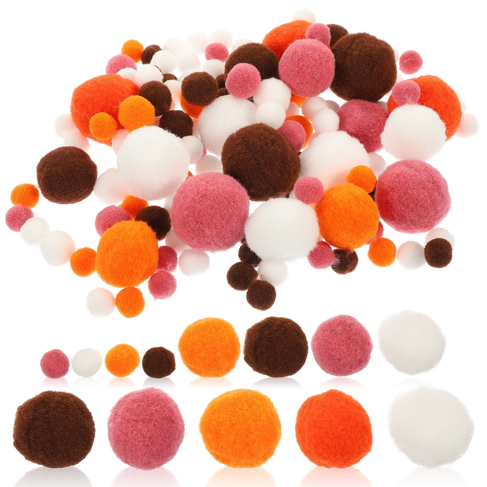 3 Bags Pom Poms Balls Artificial Pom Poms Balls Ornaments Simulation ...