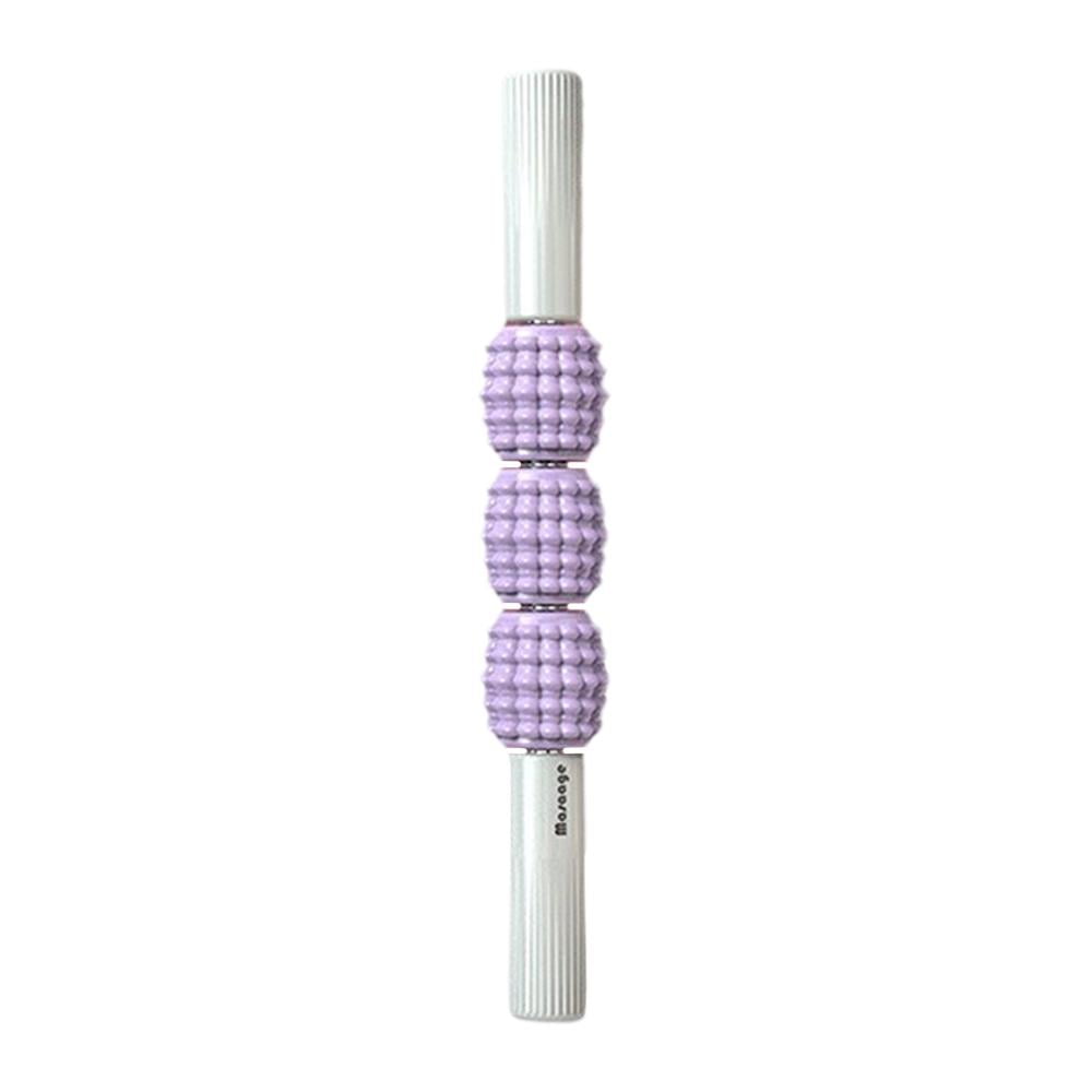 3 Ball Roller Muscles Massage Stick Relaxation Yoga Fitness Wolf Tooth ...