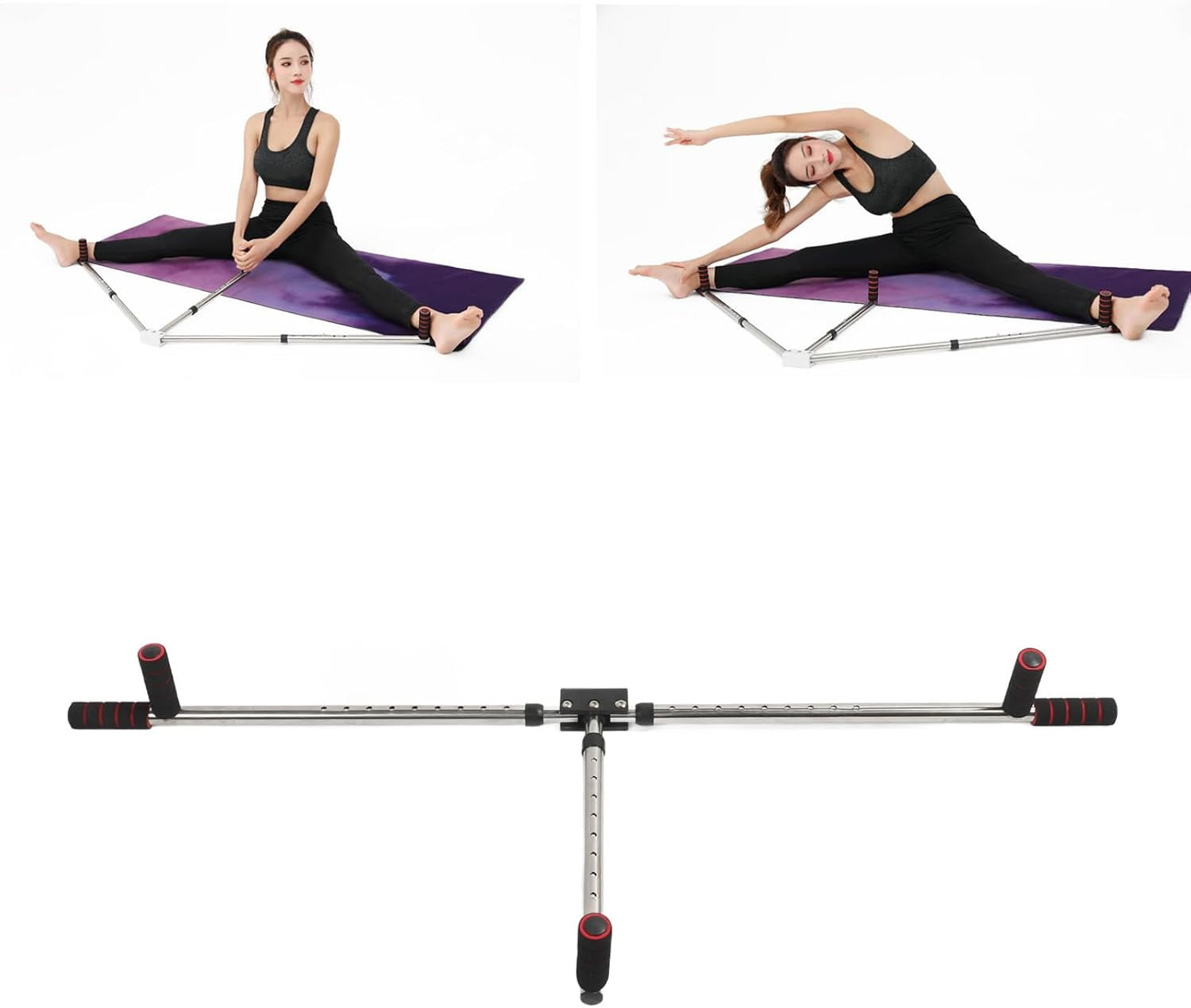 3 Bar Leg Stretcher Leg Split Stretching Machine 9 Hole Adjustable ...