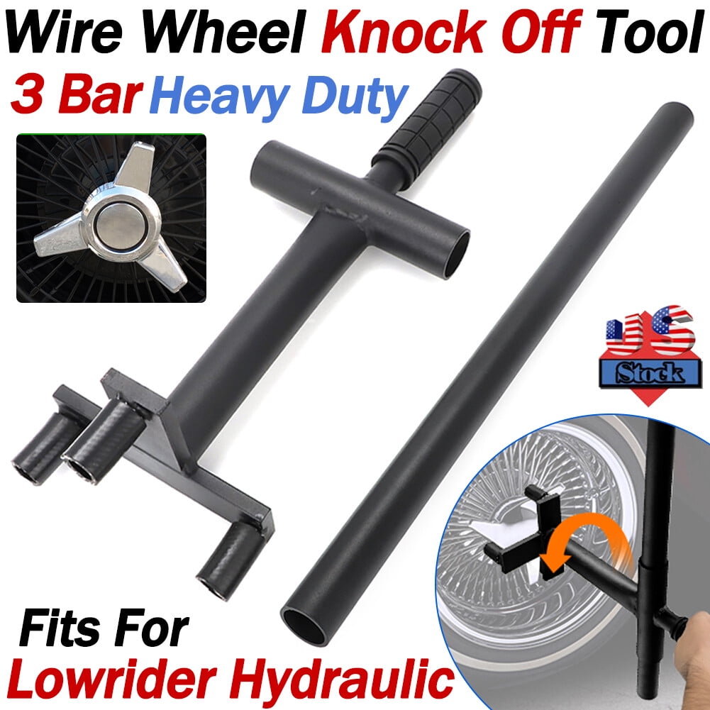 3 Bar Lowrider Wire Wheel Knock Off Tool for Dayton Luxor Zenith Chinas ...