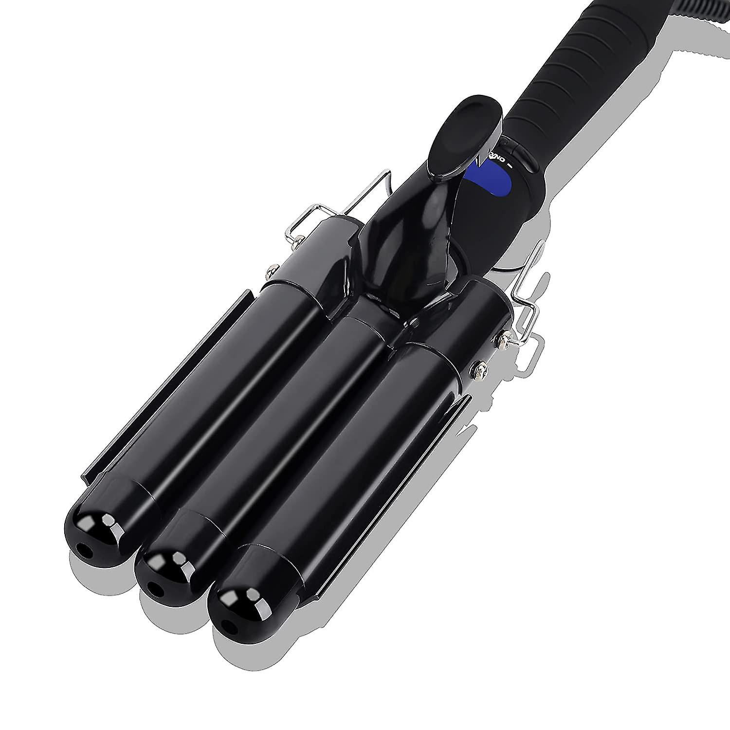 3 Barrel Hair Waver 25mm Curling Iron Wand Hair Crimper With Led Temperature Display - Walmart.com