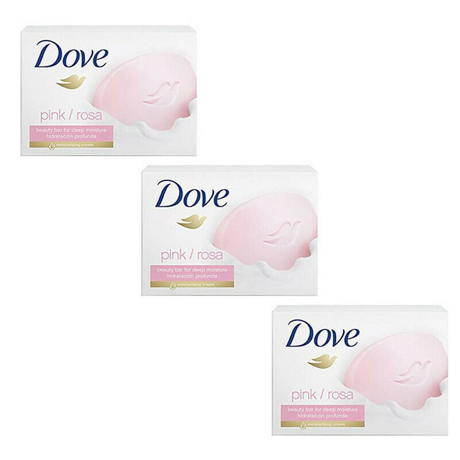 3 Bars Dove Beauty Cream Bar Moisturizing Soap Pink 135g 4 75 Oz