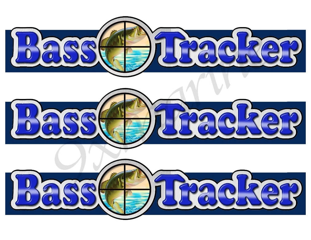 3 Bass Tracker Boat Stickers for boat restoration project - Walmart.com