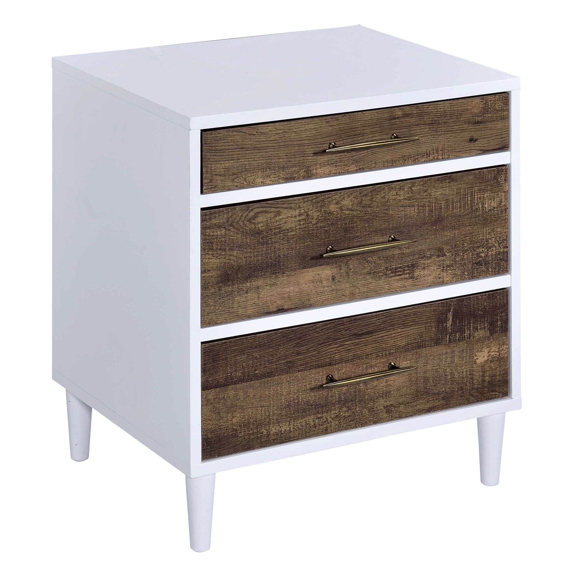 3 Bedroom Accent Table In White And Weathered Oak - Functional Stylish ...
