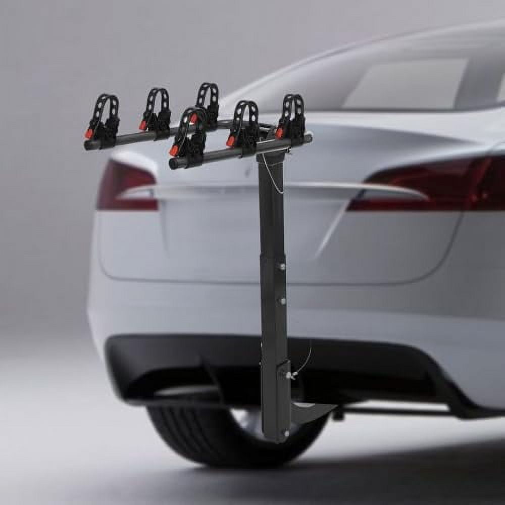 3-Bike Carrier Rack, Car Trunk Bike Rack, 2-inch Hitch Mount, Foldable ...