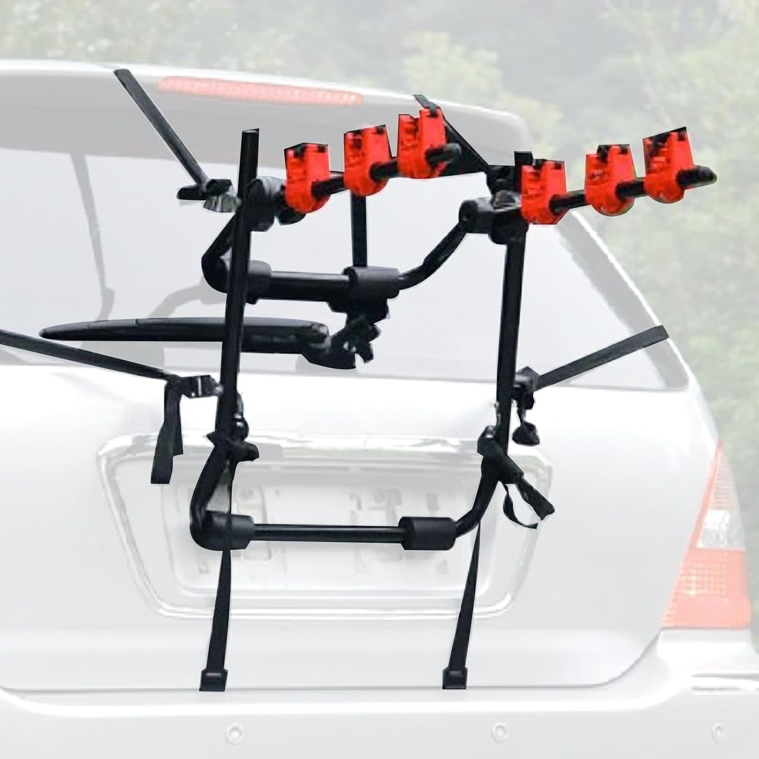 3-Bike Hitch Mount Rack, Trunk Mount Bike Rack Bicycle Hatchback ...