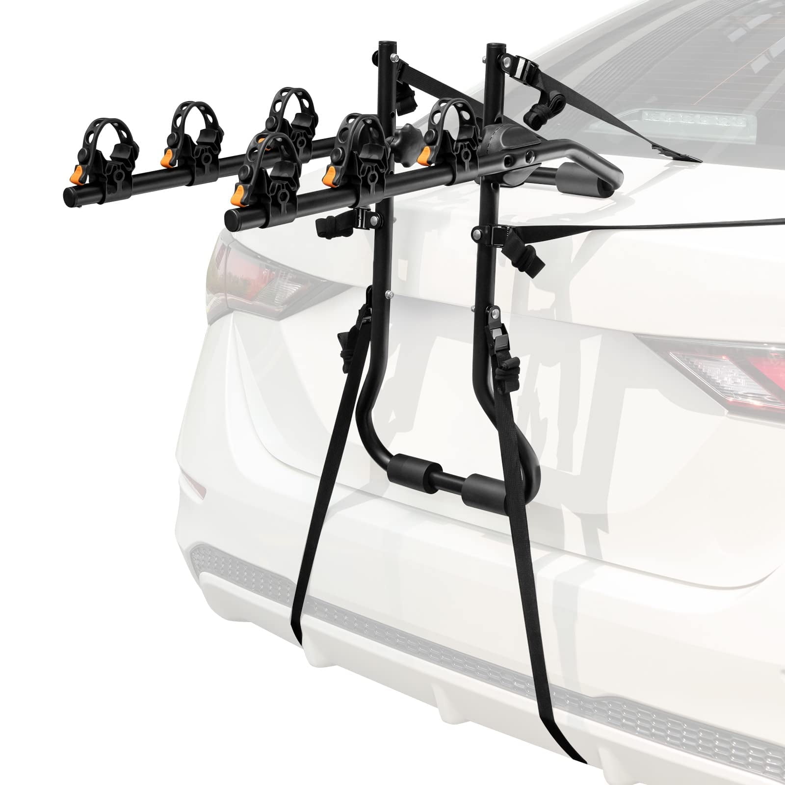 "3 Bike Hitch Rack for Cars Trucks Minivans, Trunk Mounted Bicycle ...