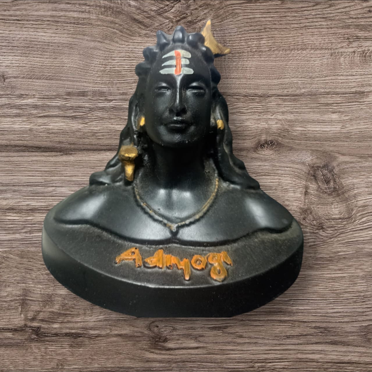 3" Black Adiyogi Lord Shiva Shankara Statue Car Dashboard Idol Home ...