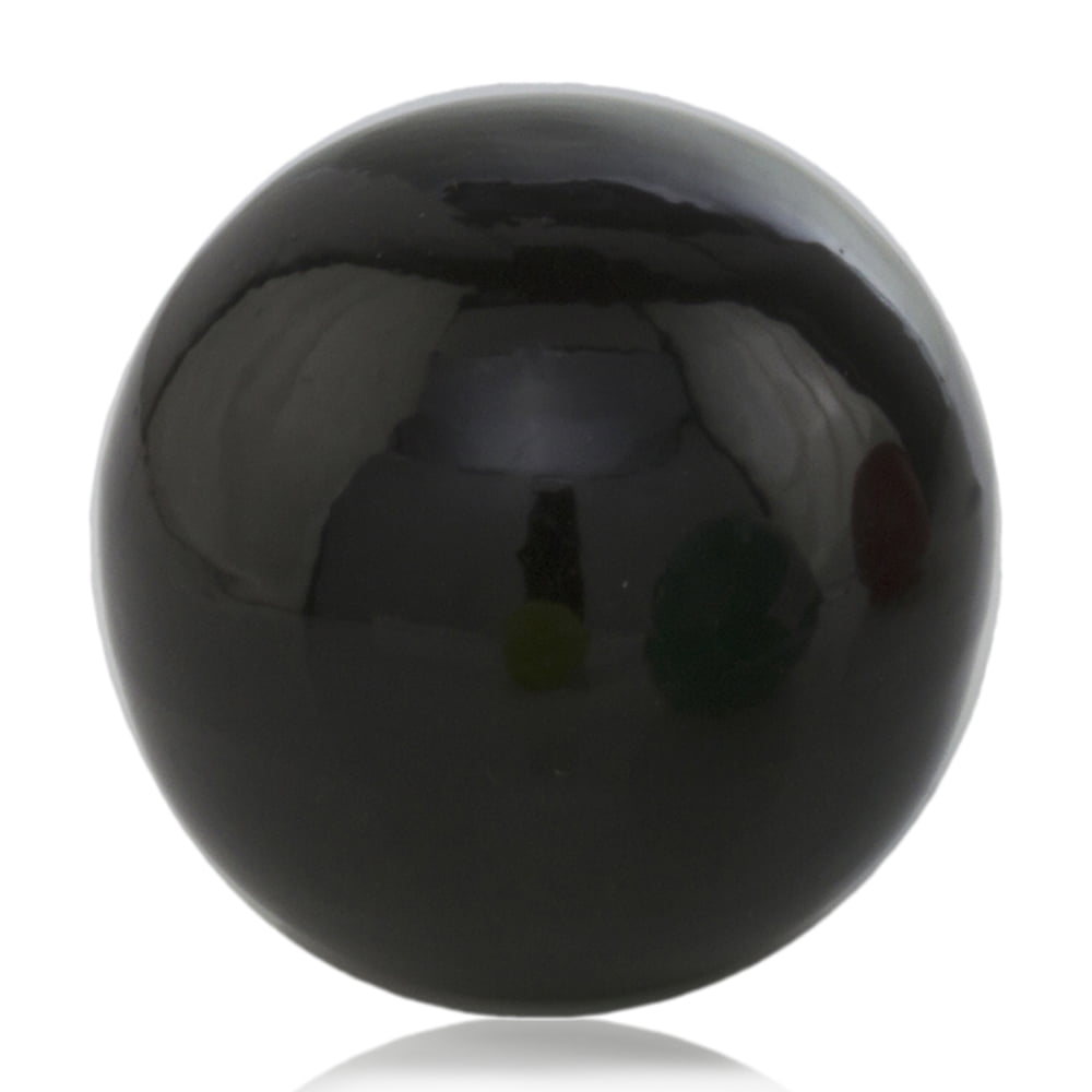 3" Black Enameled Aluminum Decorative Sphere - Walmart Business Supplies