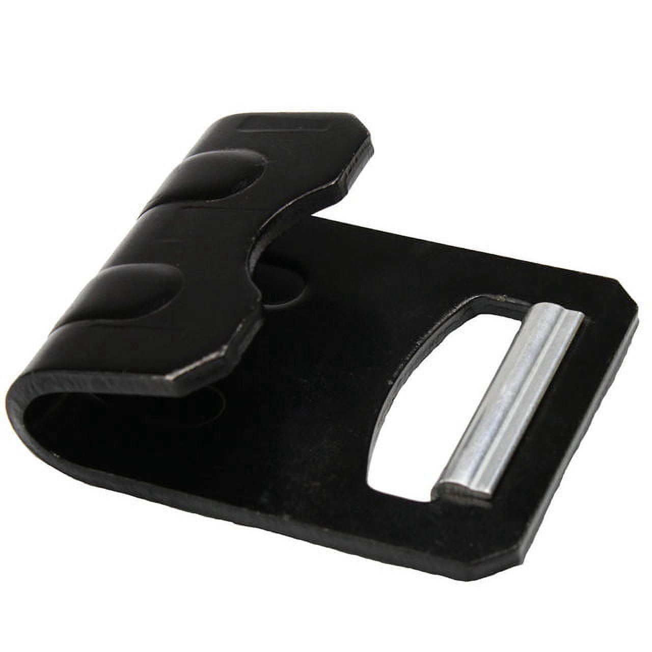 3" Black Flat Hook with Aluminum Defender, 16,200 lb. Break Strength ...