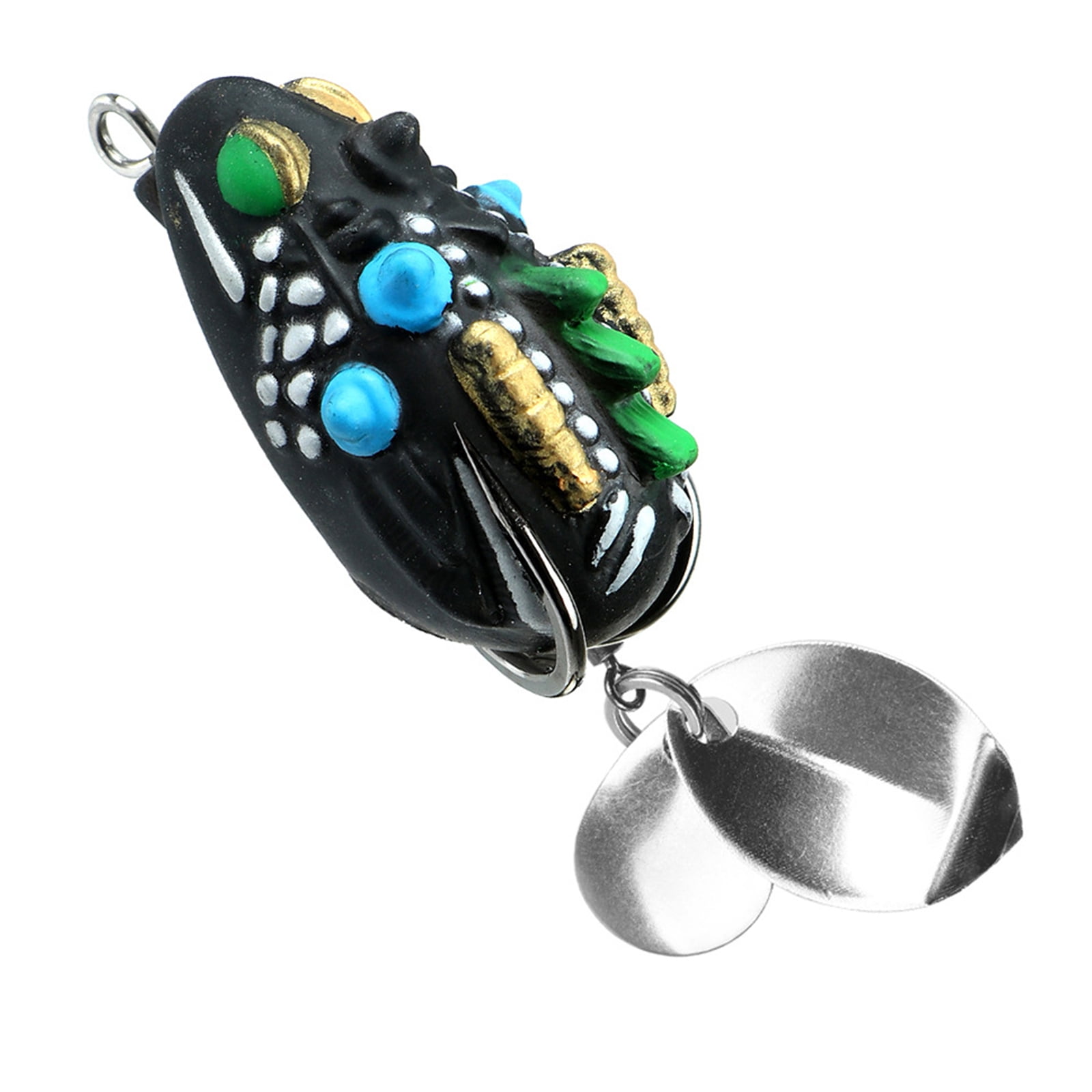 3. Blackfish Fishing Lures 3.5cm Simulated Ray Frogs PVC Crankbait with ...