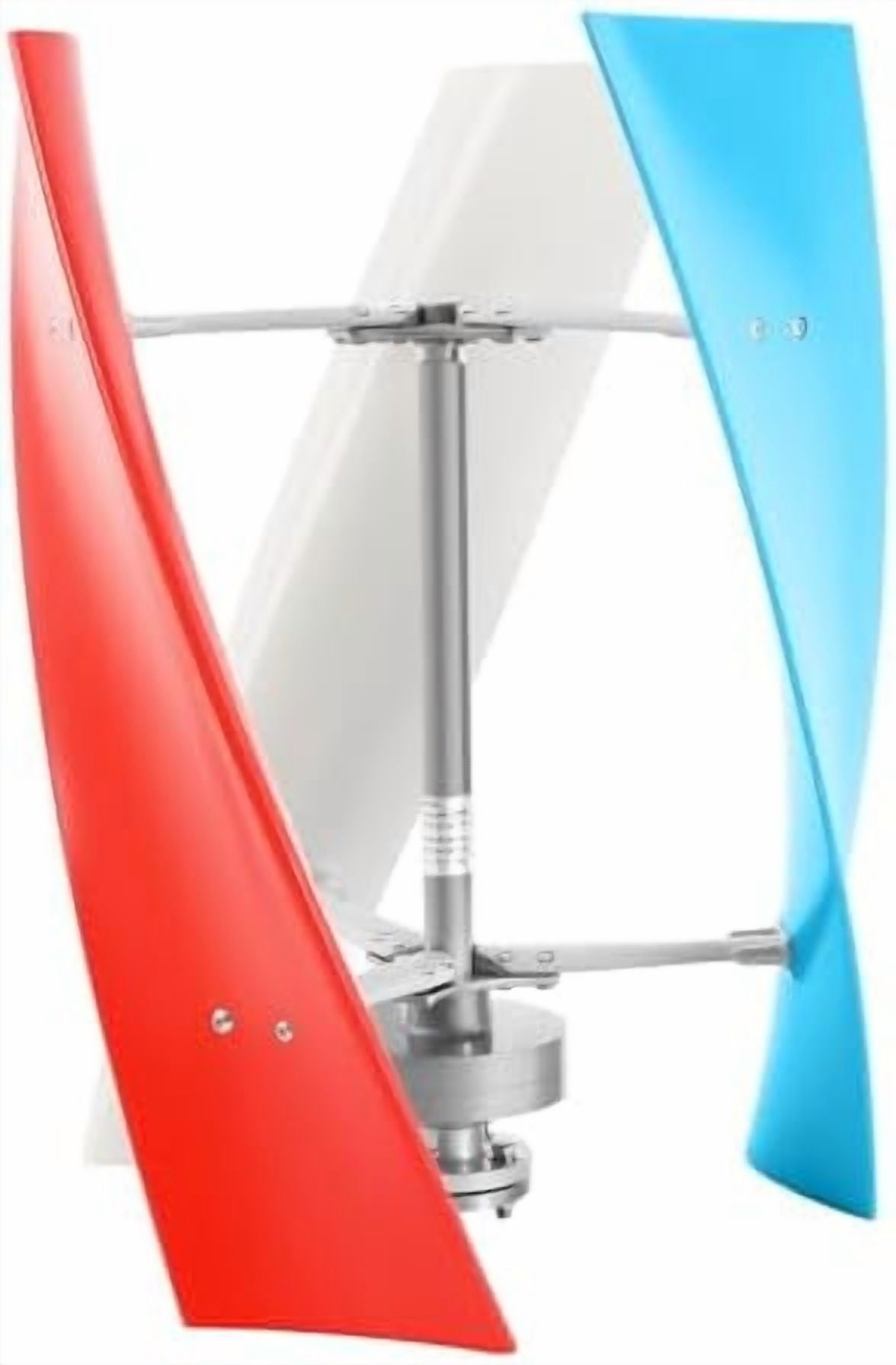 3-Blade Colorful Wind Turbine Generator Kit, 24V Vertical Wind ...