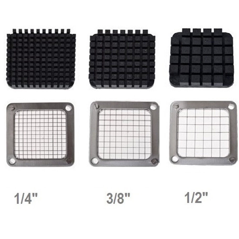 3-Pack Commercial French Fry Cutter Blades, Potato Fries Dicer Chopper ...