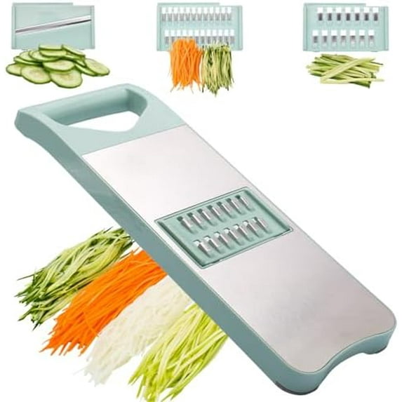 3-Blade Mandoline Slicer for Kitchen,Stainless Steel Slicer Vegetable ...