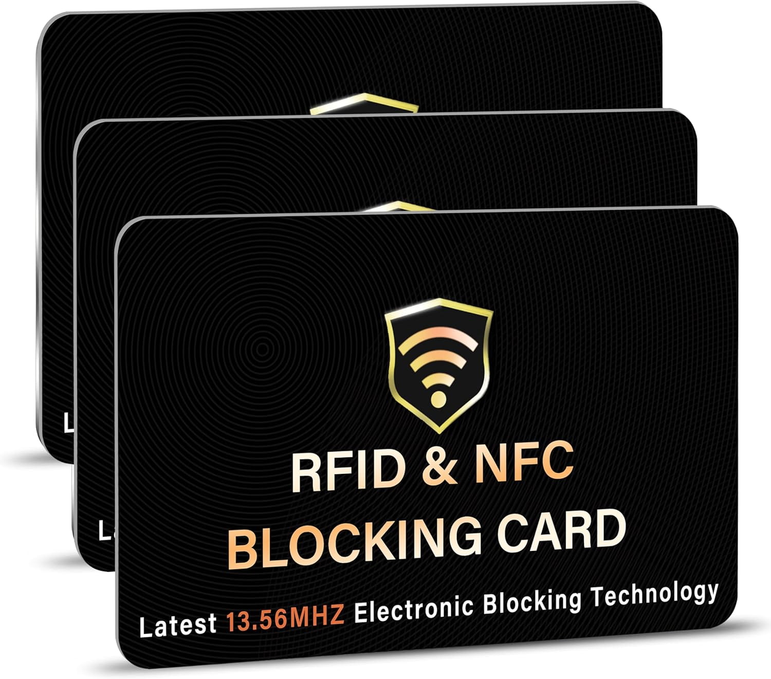 3 Blocking Card, One Card Protects Entire Wallet Purse, NFC Contactless ...