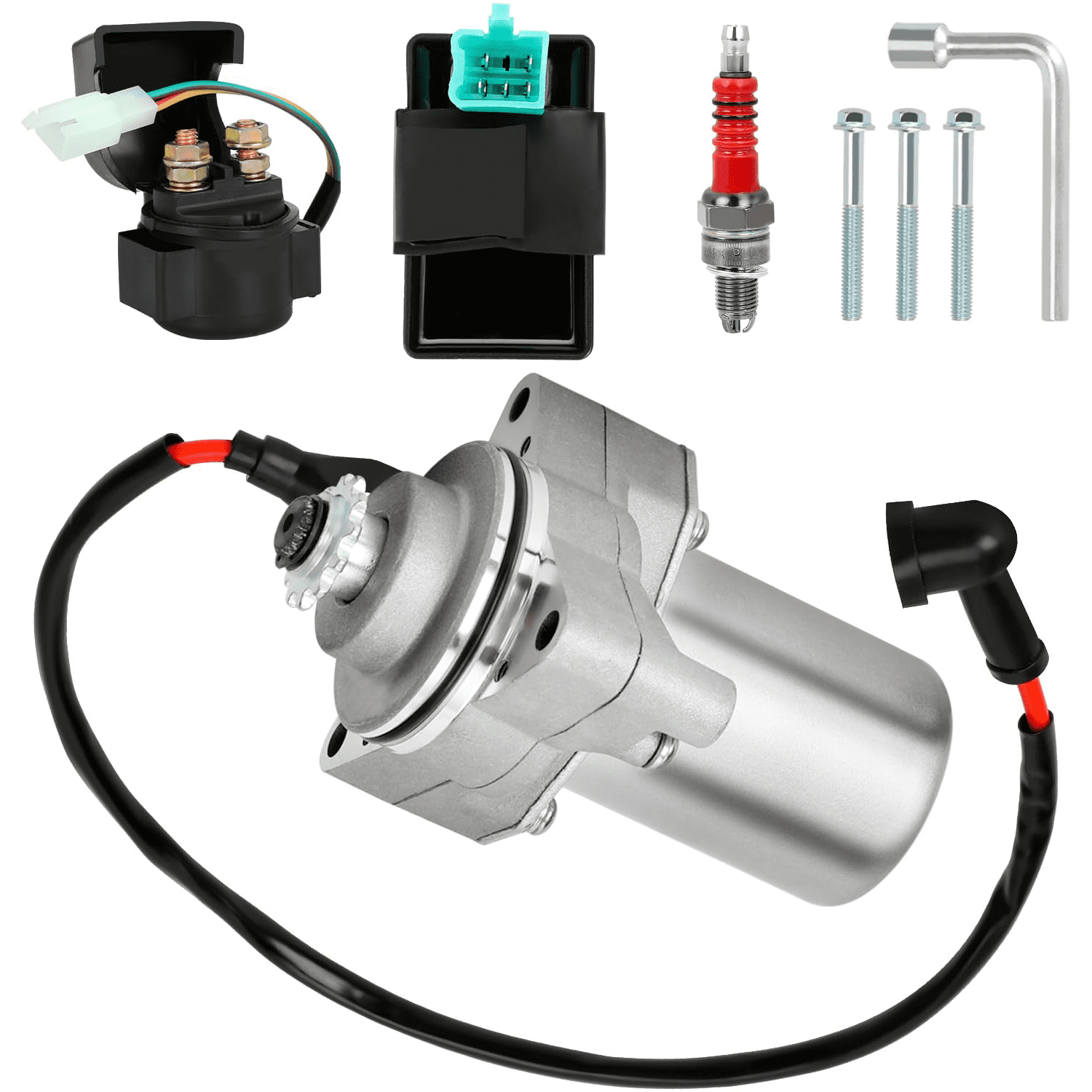 3 Bolt Starter Motor Kit Compatible with Taotao Coolster 110cc 125cc ...