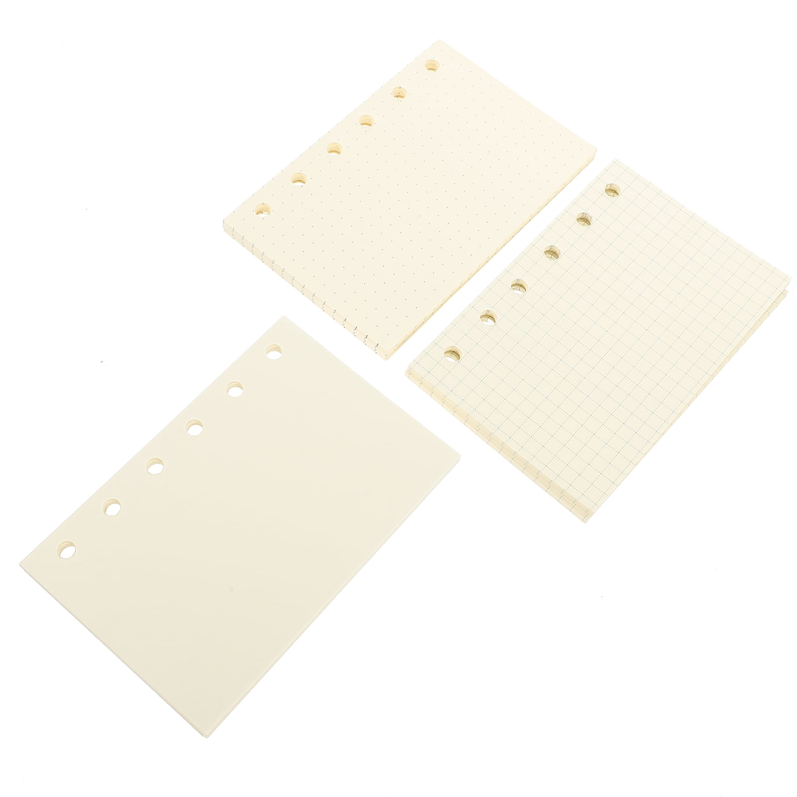 3 Books Loose-leaf Notebook Refill Notebooks Binder Clips Notepad ...