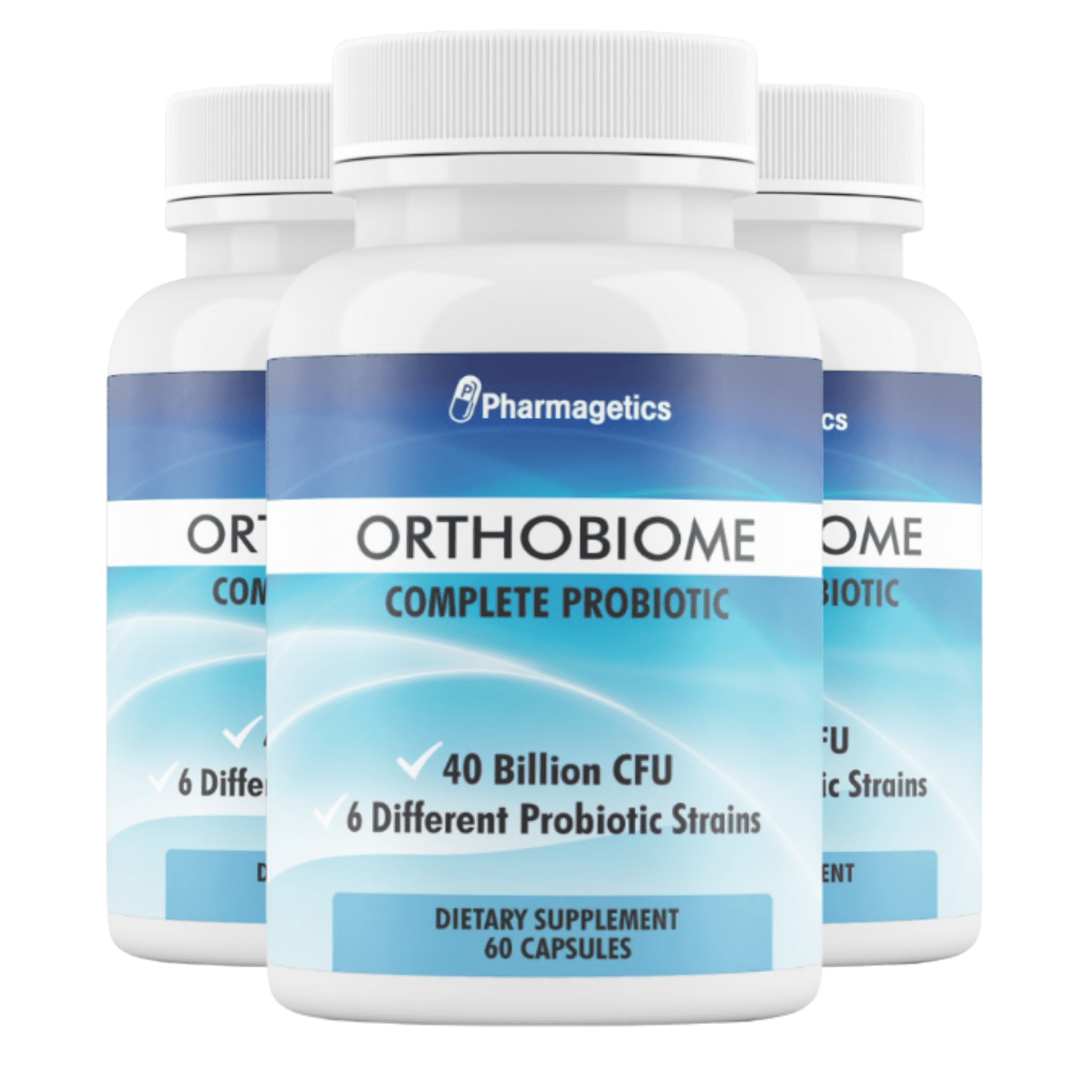 3 Bottles Orthobiome Complete Probiotic Pills Ortho Biome 60 Capsules ...