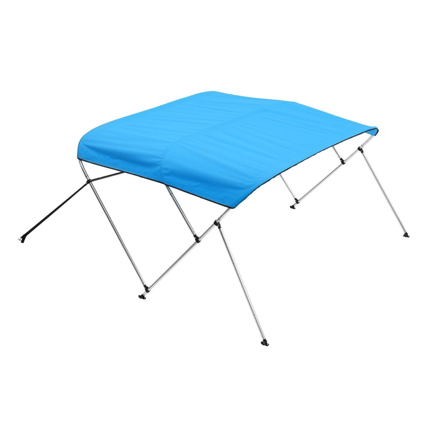 3 Bow Boat Bimini Top 6ft 600D Polyester Awning - Pacific Blue - Sun ...