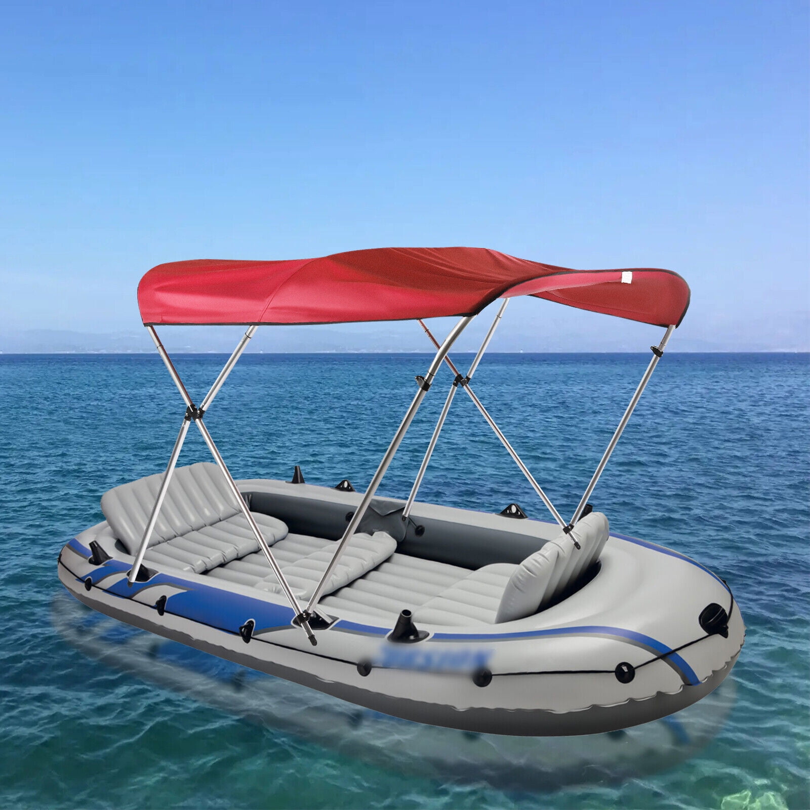 3 Bows Boat Top Cover Sun Shade Includes Mounting Hardwares Aluminum ...