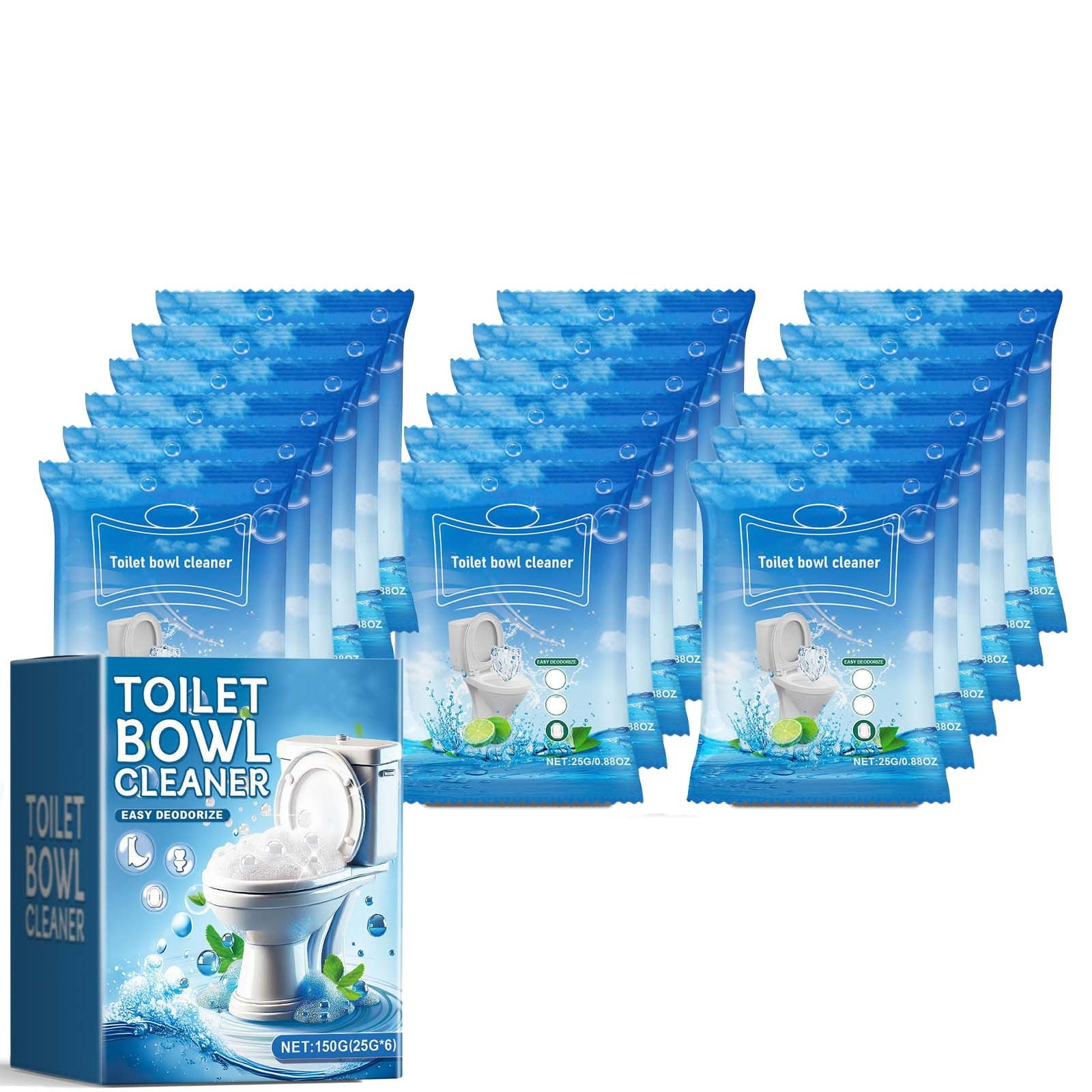 3 Boxes 18Pcs Toilet Cleaner, Self Activating Miracle Powder for Toilet ...