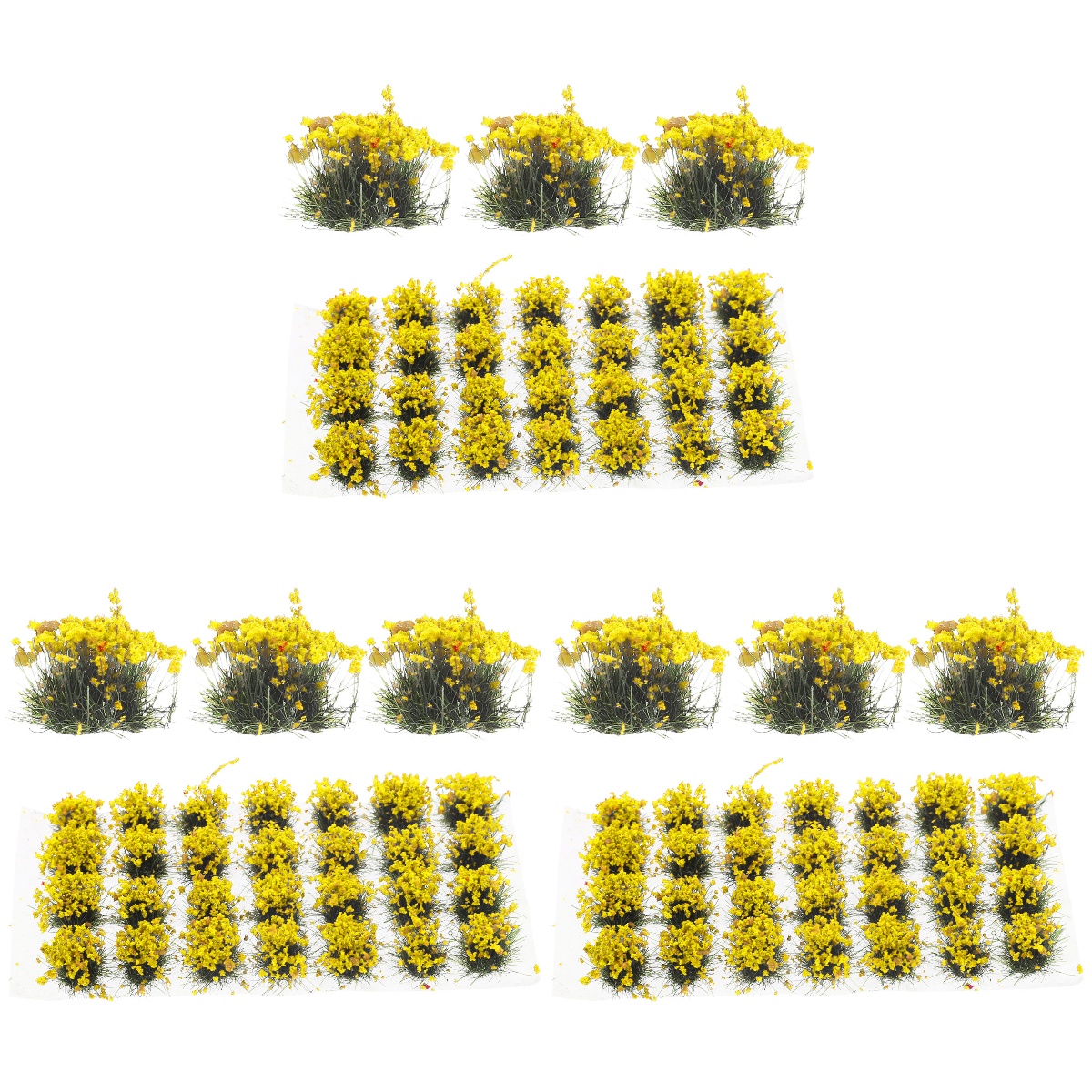 3 Boxes Flower Cluster Model Plant Scenery Model The Gift Mini Garden ...