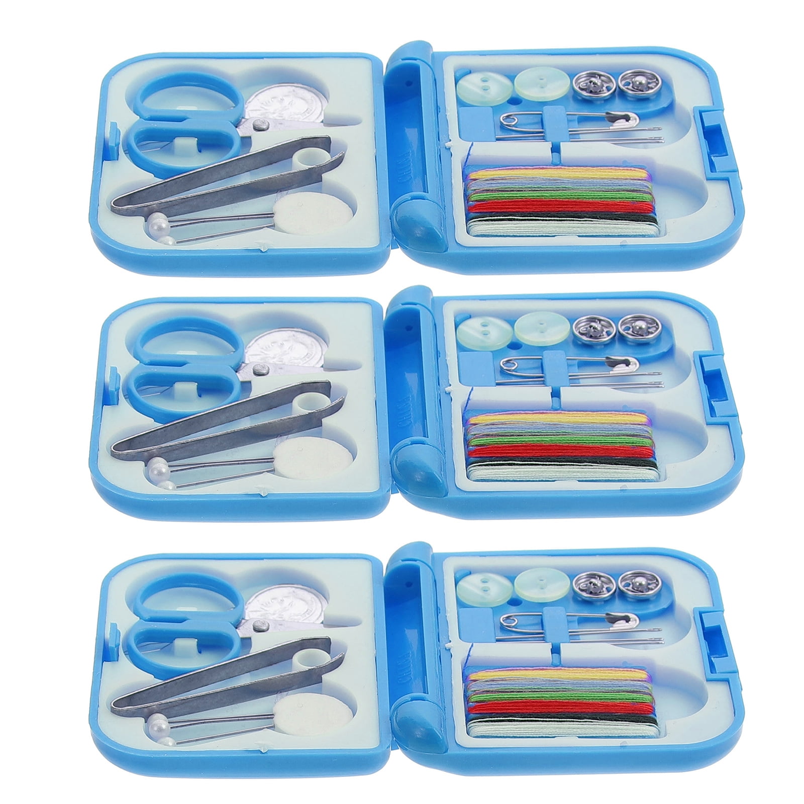 3 Boxes Hand Quilt Sewing Kit Sewing Thread Box Child 1.5X1.5X0.6CM ...