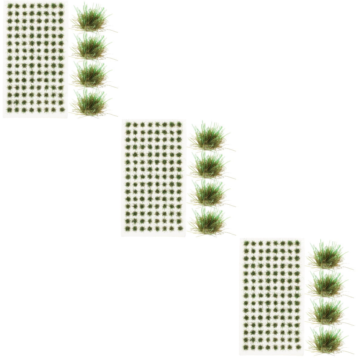 3 Boxes Pot Transparent Levitating Simulated Grass Model Train Railway ...