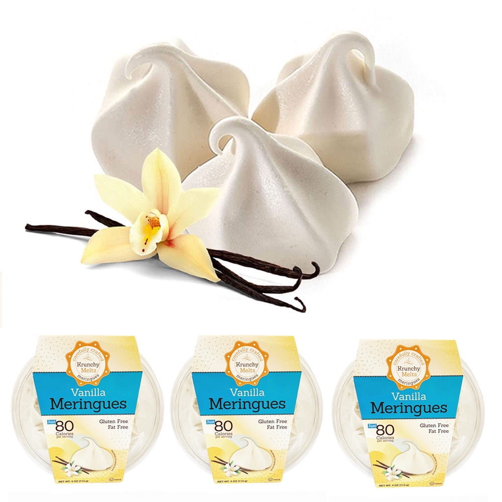 3 Boxes Vanilla Meringues Cookies Fat-Free Gluten-Free Party Snack ...
