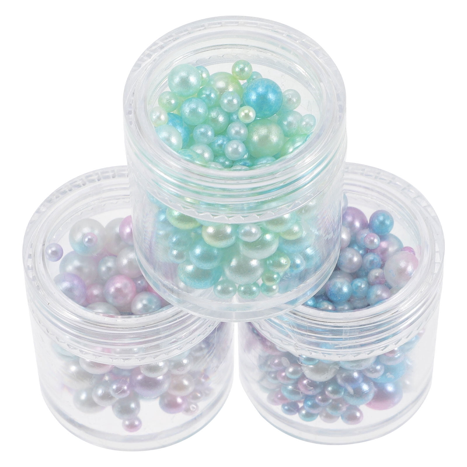 3 Boxes of Art Fake Pearls Diy Vase Decor Pearls Flower Arrangement ...