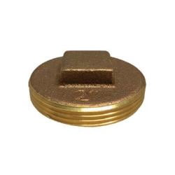 3 Brass Raised Head Cleanout Plug - Walmart.com