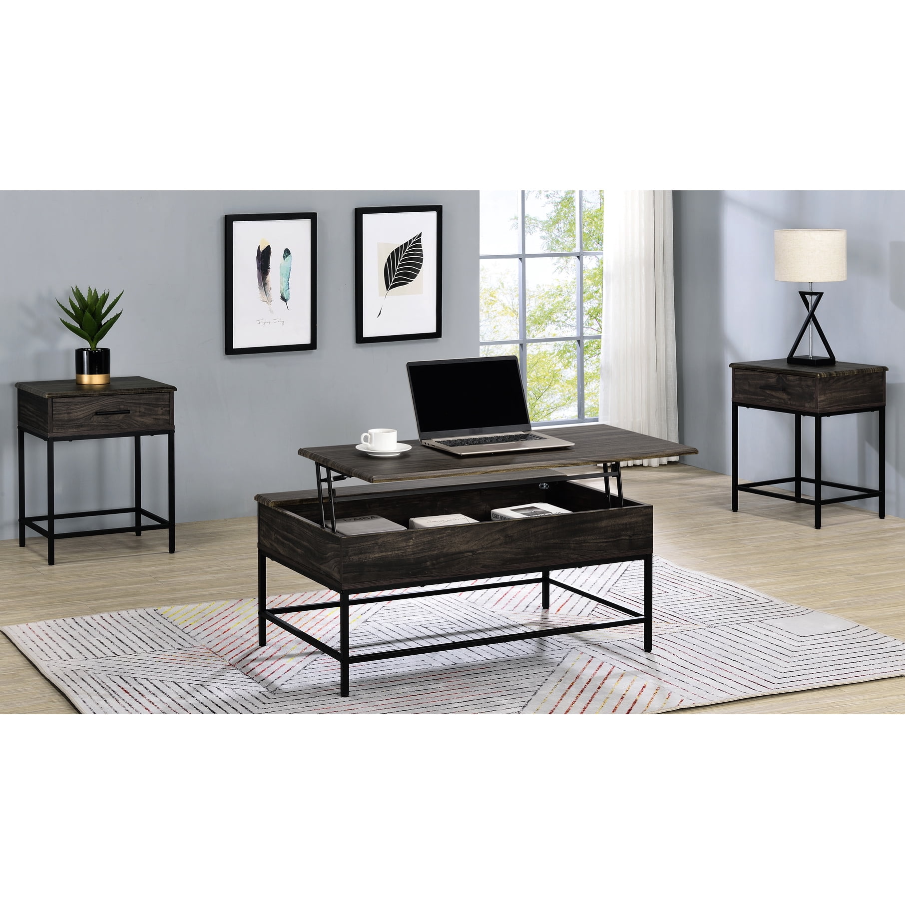 3 Brown Lift Top Table Compilation - Stylish Appeal With Strong Build 3 ...