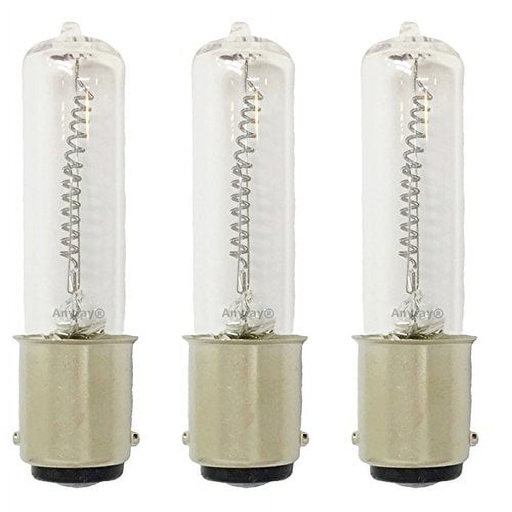 (3)-Bulbs 150 Watt JD Type BA15D 150W DC Bayonet Base T4 Halogen Light ...