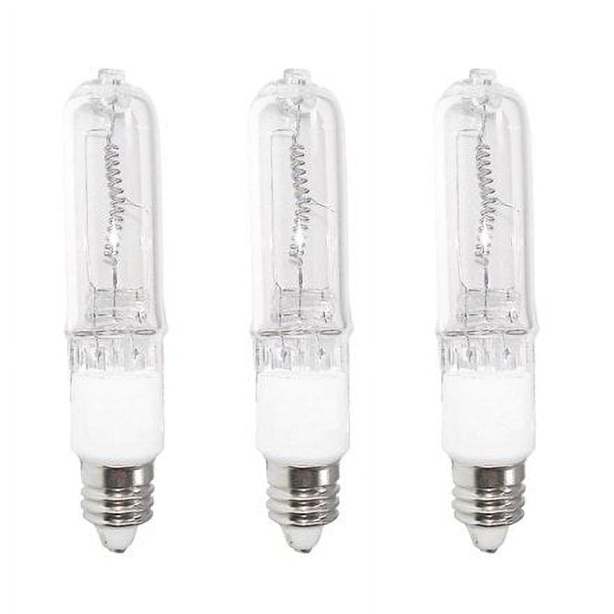 3-Bulbs Anyray A1808Y JD 250 Watt E11 250W Mini-Candelabra T4 Halogen ...