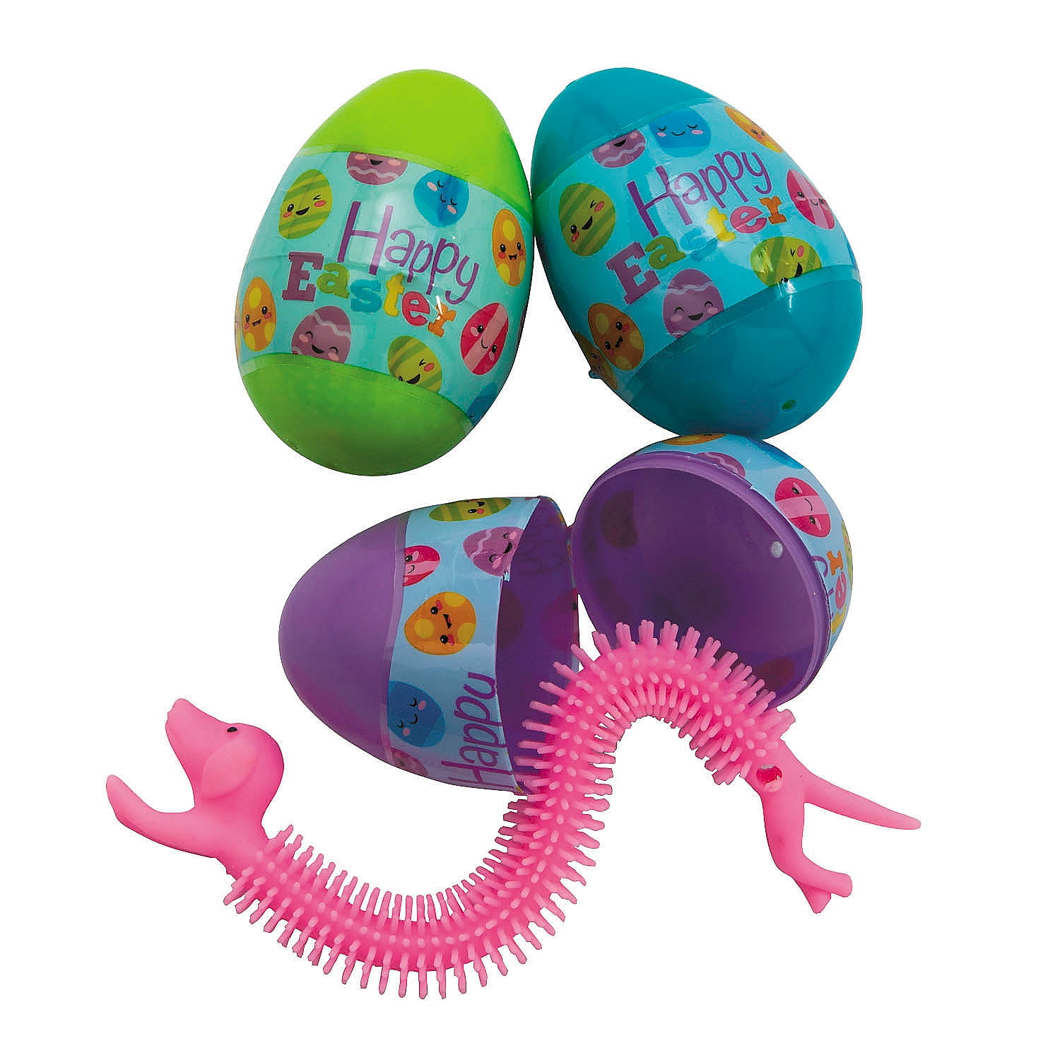 3" Bulk 48 Pieces Stretchy Dog Fidget Toy-Filled Easter Eggs - Walmart.com