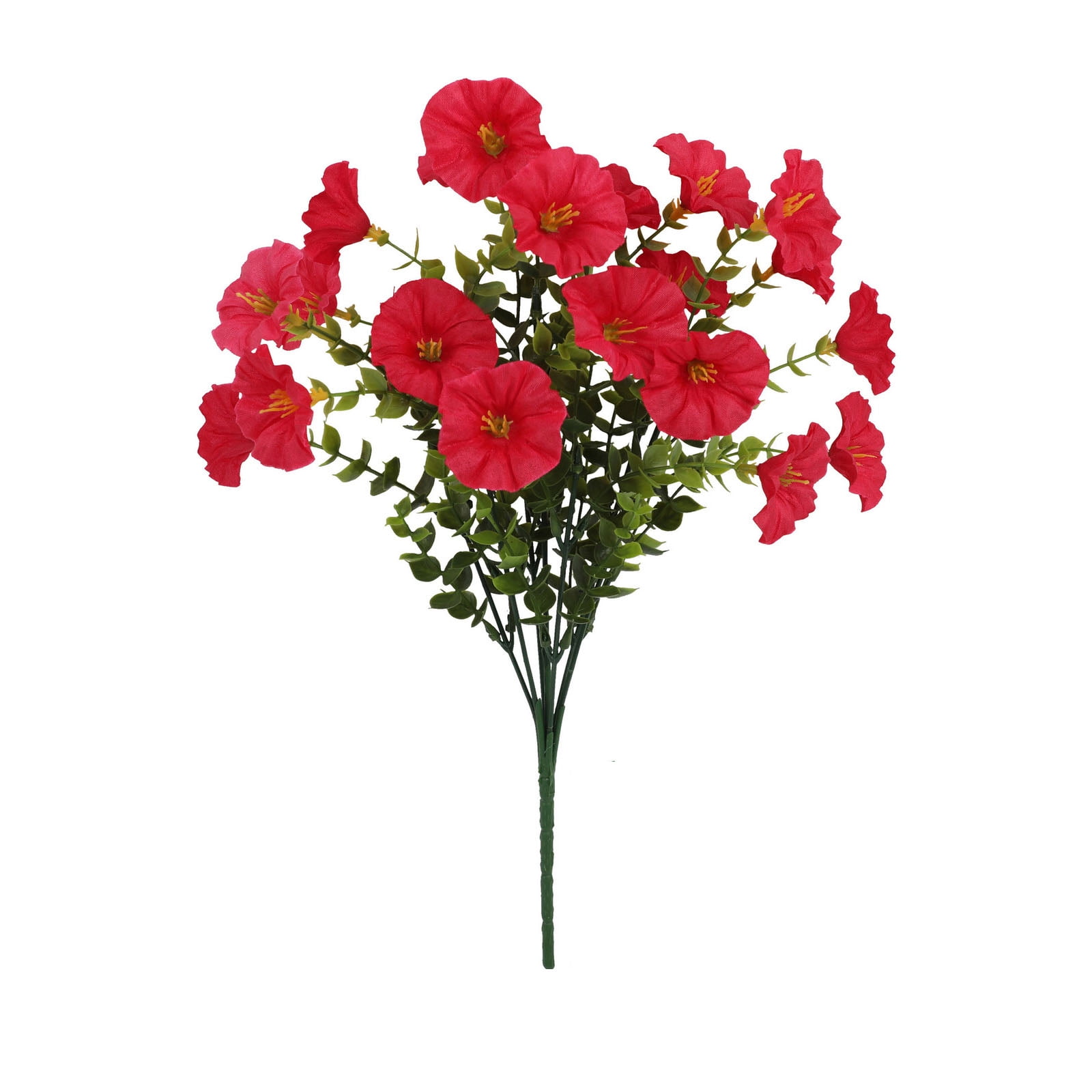 3 Bunch Artificial Flowers for Outdoors Faux Mums UV Resistant Plastic ...