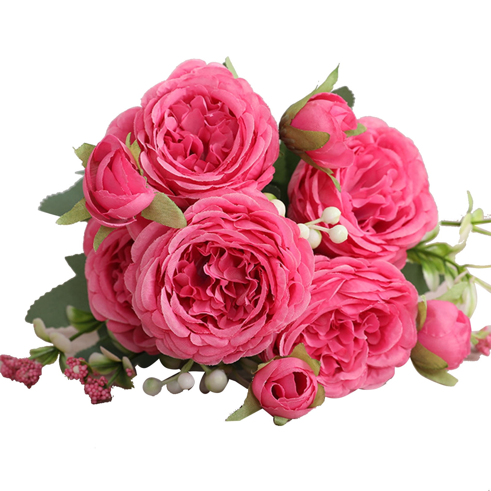3 Bunches 5 Heads Artificial Persian Roses Wedding Hand Tied Rose ...
