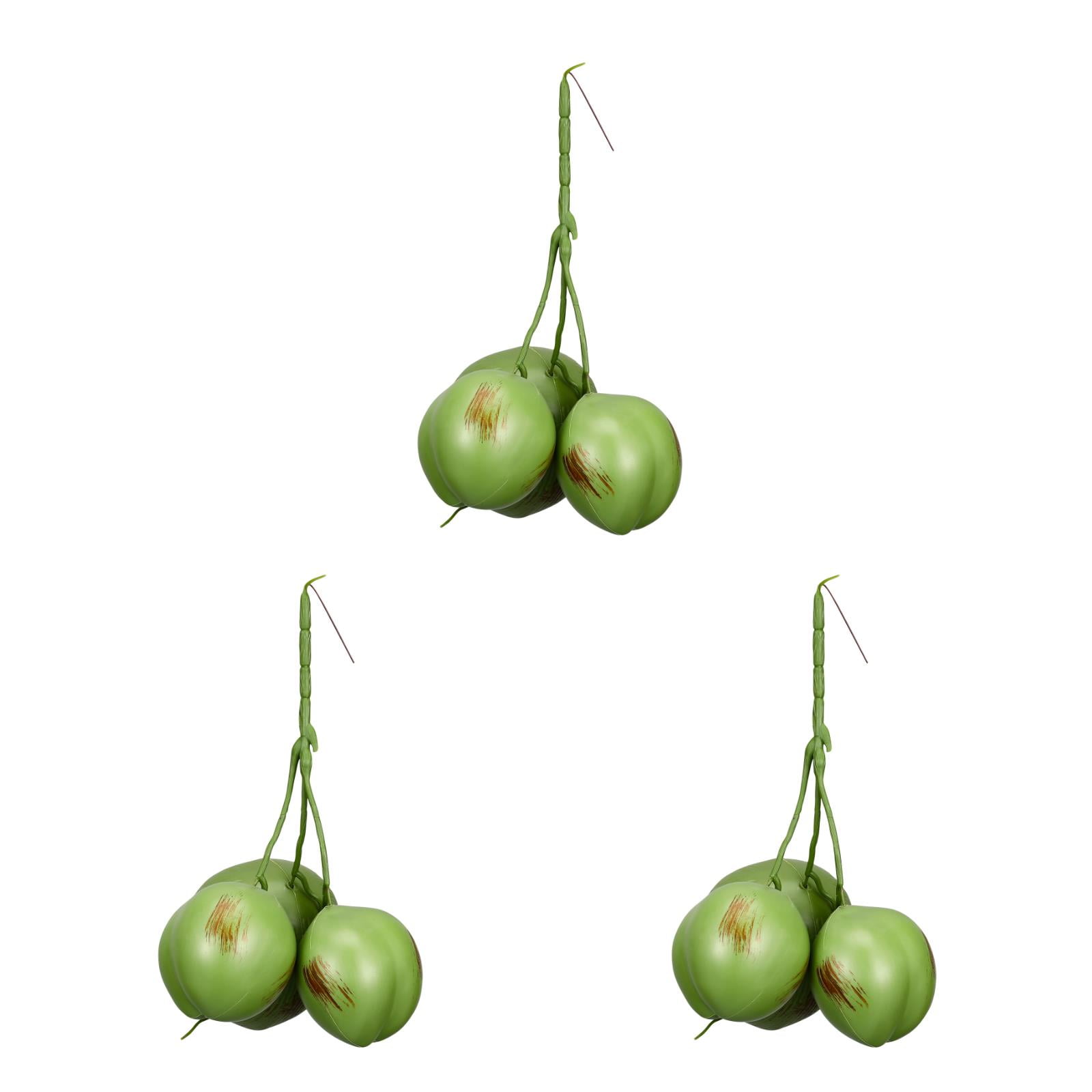 3 Bunches Decorations Garland Coconut Tree Artificial Fruit - Walmart.com