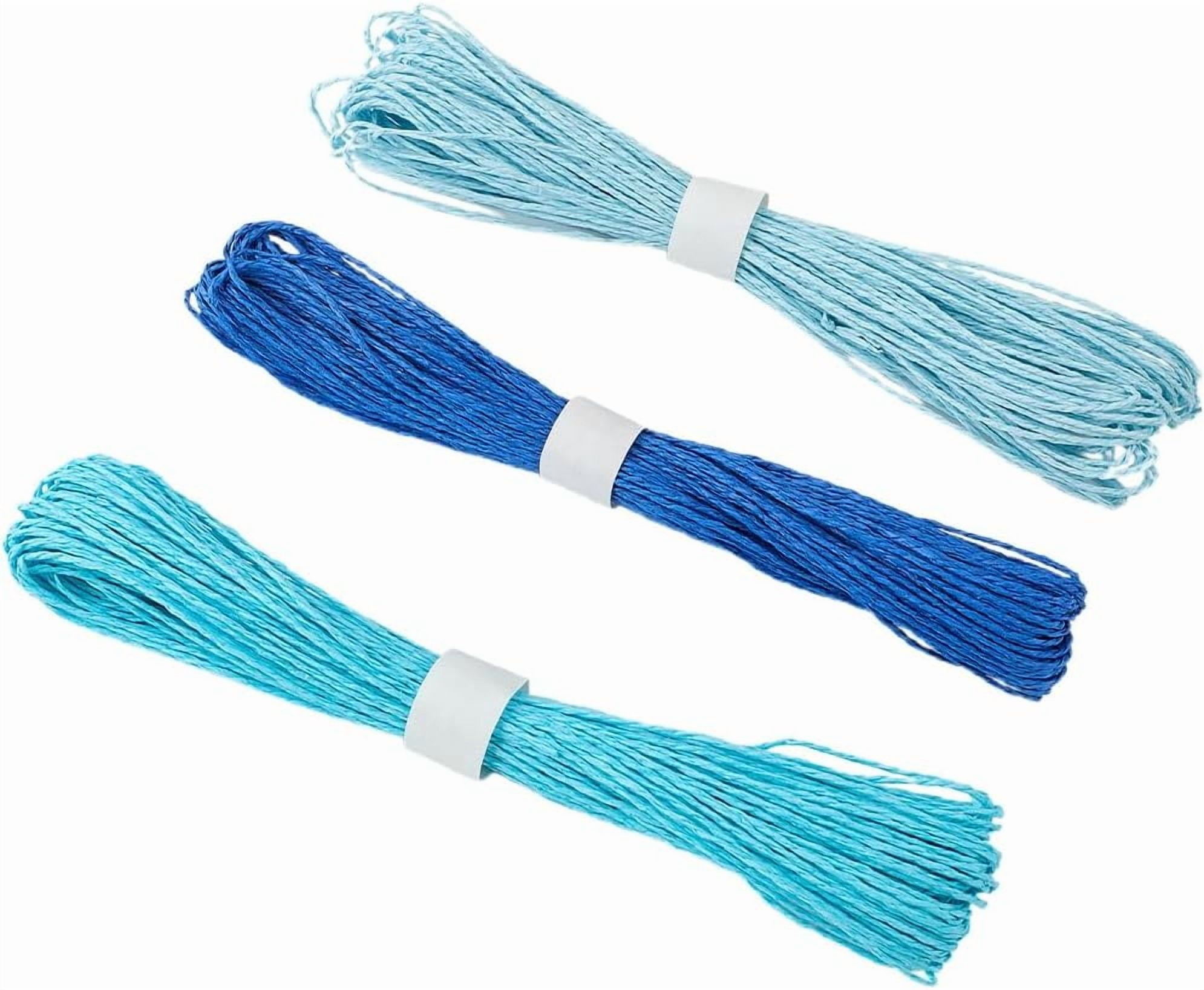 3 Bundles 98.4 Yards Raffia Paper Craft Ribbon Wrapping Paper String ...